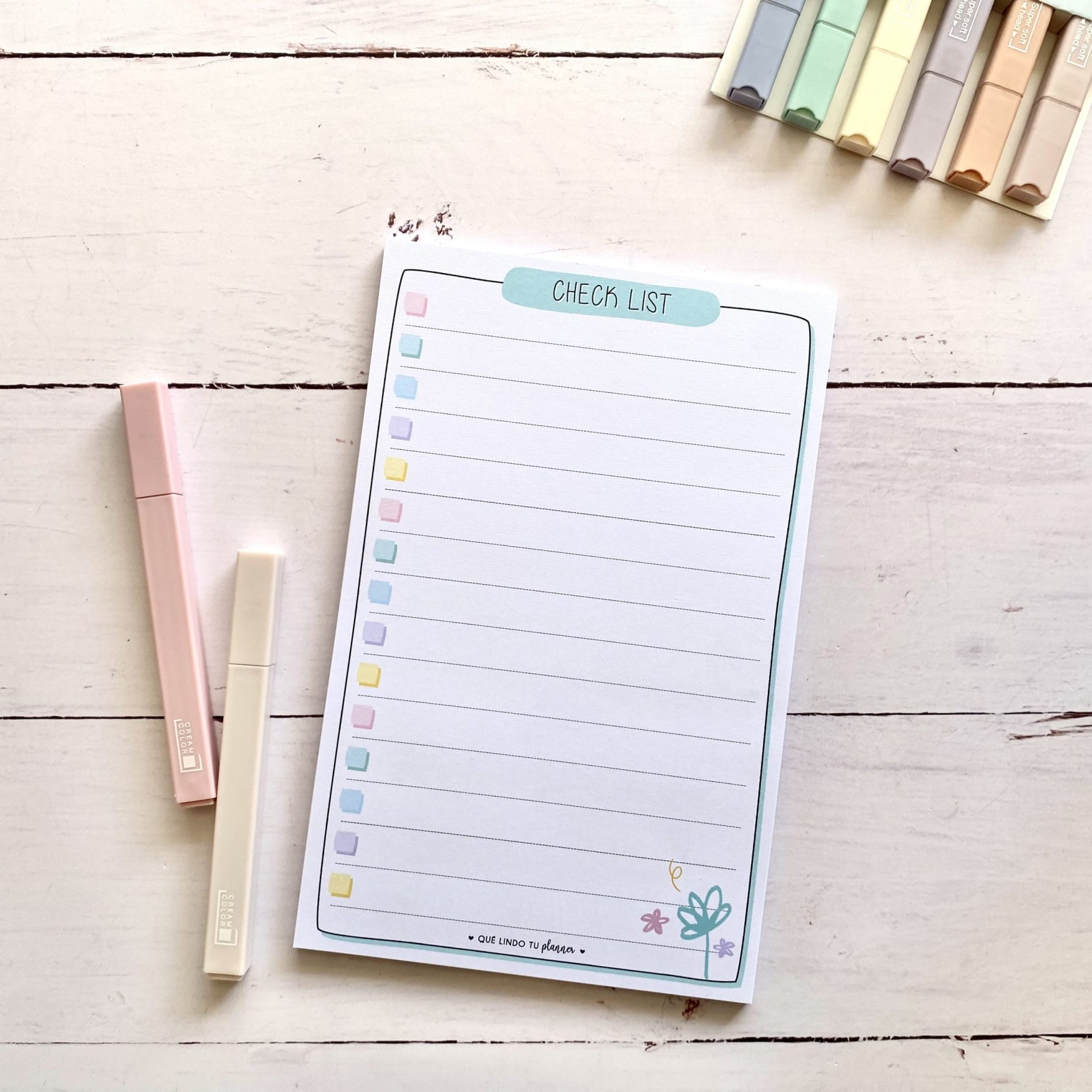 Checklist - Colors — Que Lindo Tu Planner